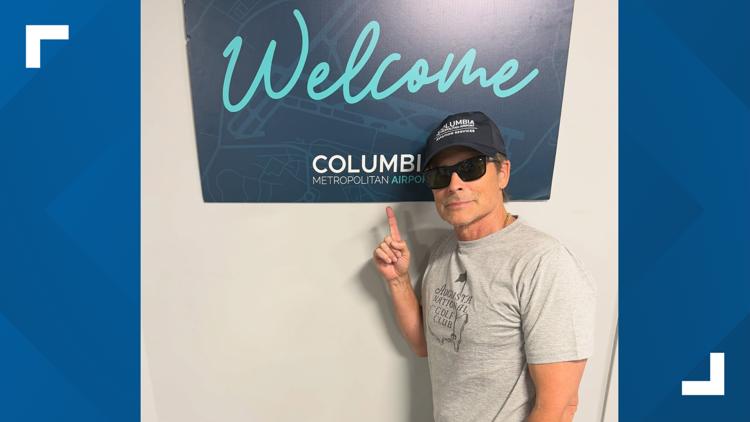 Actor Rob Lowe spotted at Columbia Metro Airport
