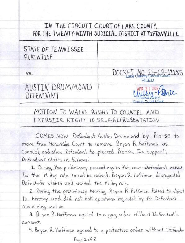 I think it’s unwise of you: Quadruple murder suspect seeks to represent ...