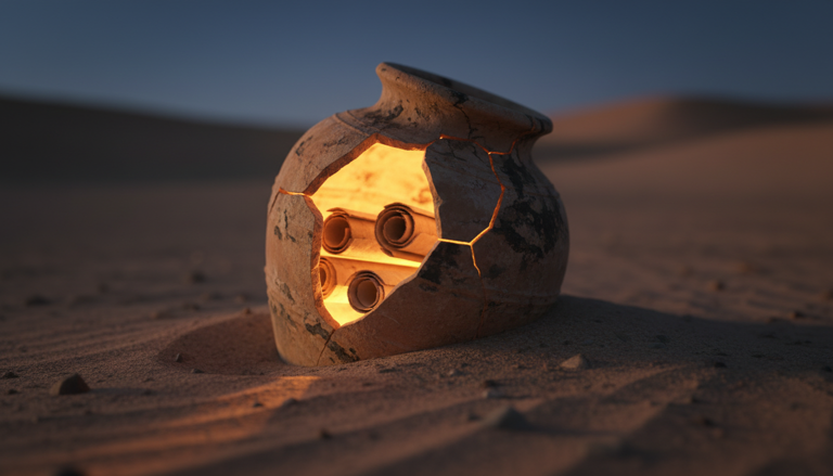 In 1945, an Egyptian farmer's shovel struck a buried jar and released a ...