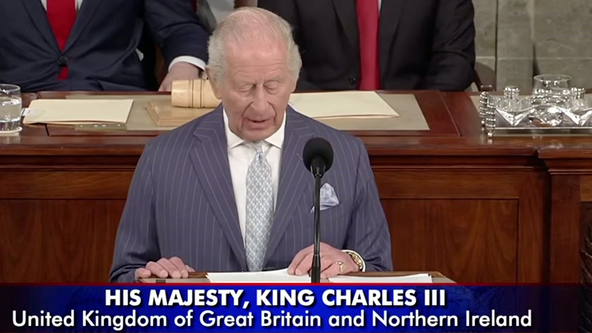 King Charles delivers speech to US Congress in first official state visit