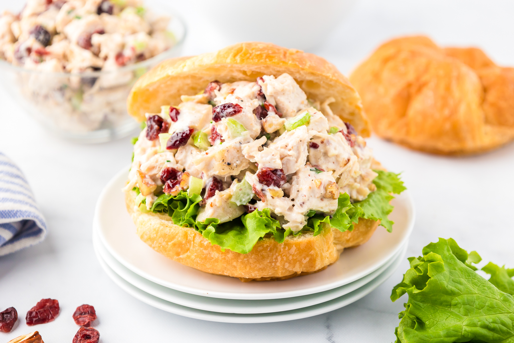 Cranberry pecan chicken salad