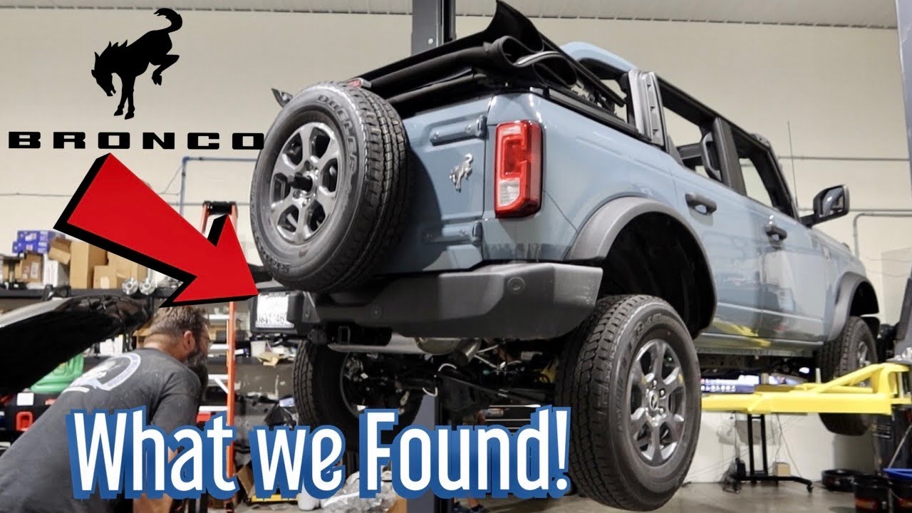 On the lift! We put my new 2021 Bronco in the air! *Here’s what we found!
