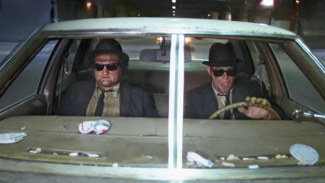 The monumental car chase & crash (full scene) The Blues Brothers