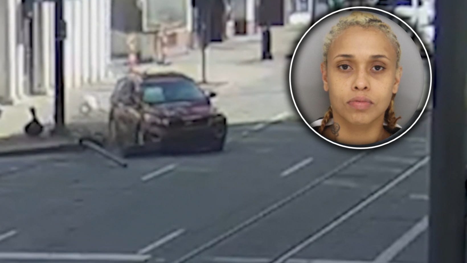 Woman seen on camera hitting man with car in downtown Cincinnati pleads ...