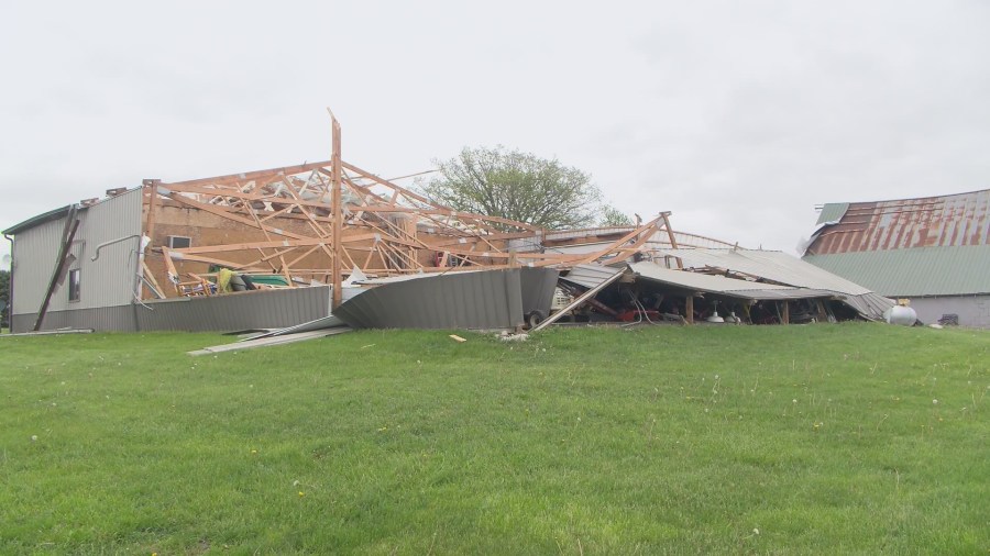 Rantoul family’s shed destroyed, home damaged in storm