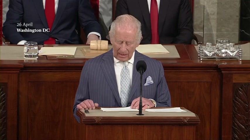 King’s praise of checks on executive power brings Congress to its feet