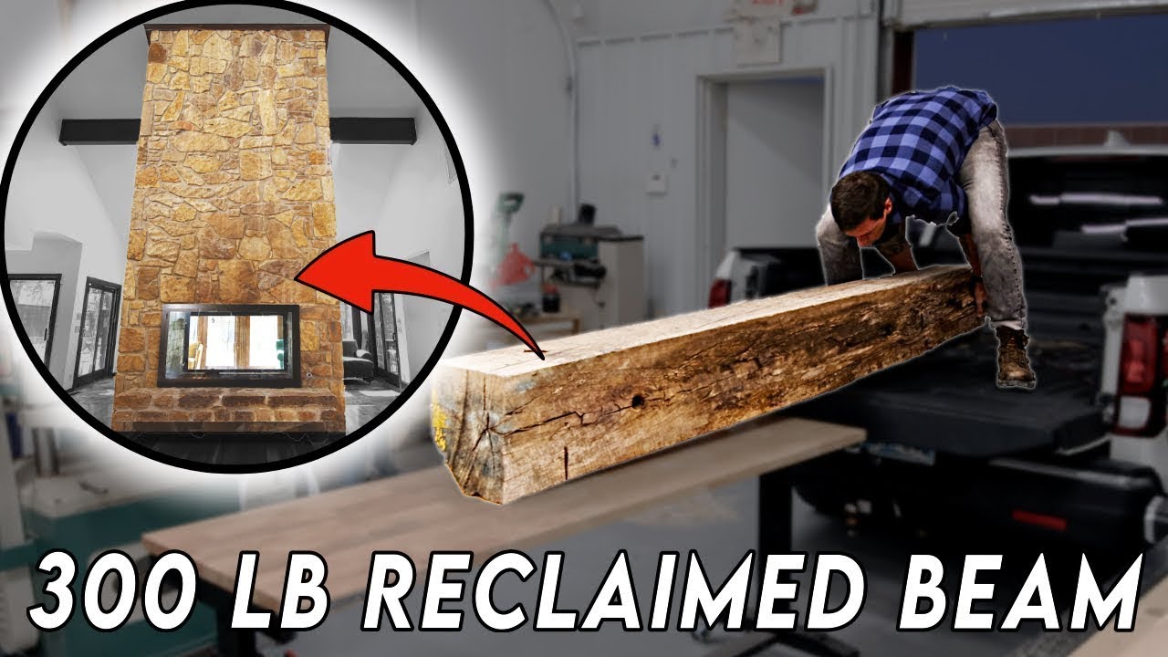 Tips for hanging a beam mantel