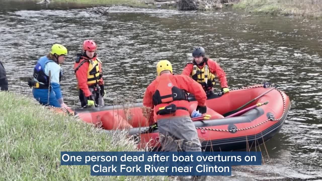 One person dead after boat overturns on Clark Fork River near Clinton