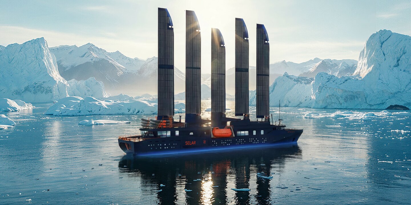 A new generation of cruise ships is embracing sails