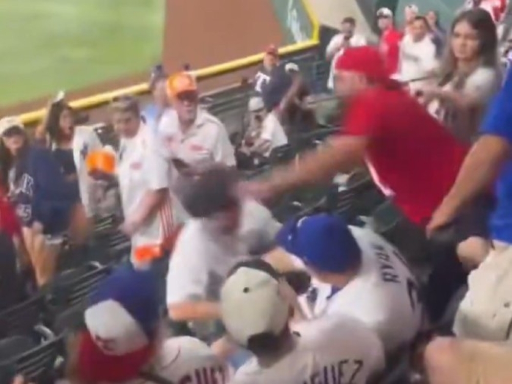 Viral video shows Yankees fan thrown down stairs in ballpark brawl with ...