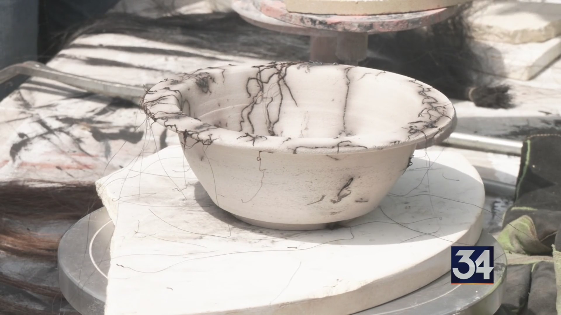 Chenango Valley High School students work on unique art project