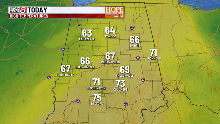 Cooler temperatures and showers return to Indiana | Apr. 28, 2026