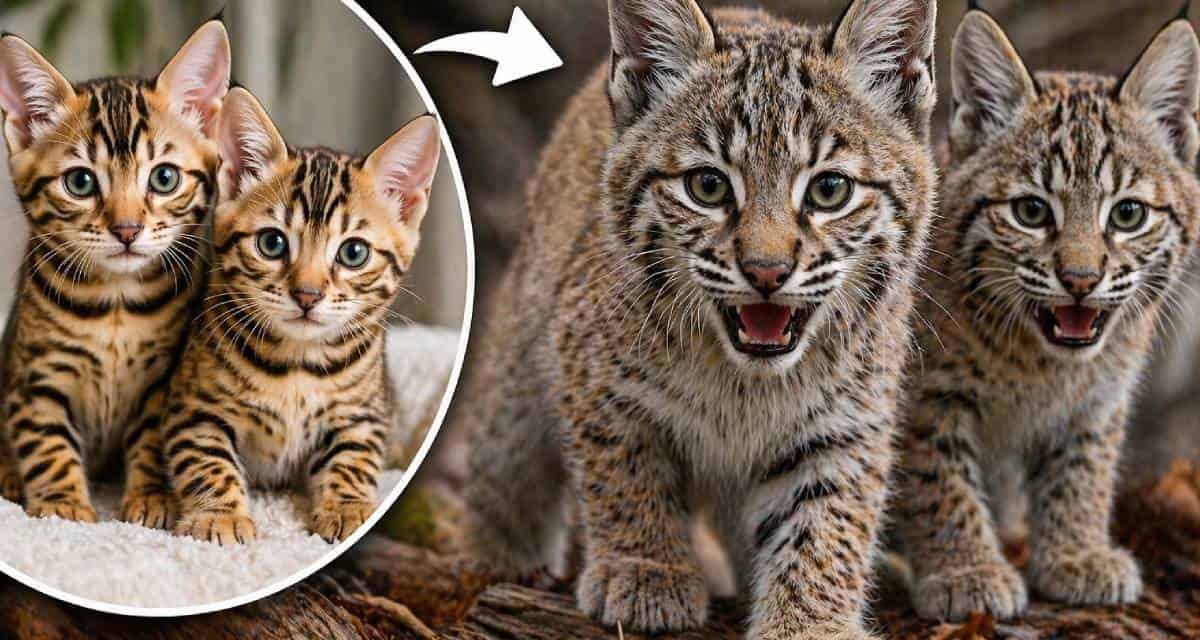 She adopted Bengal kittens… they turned out to be wild bobcats