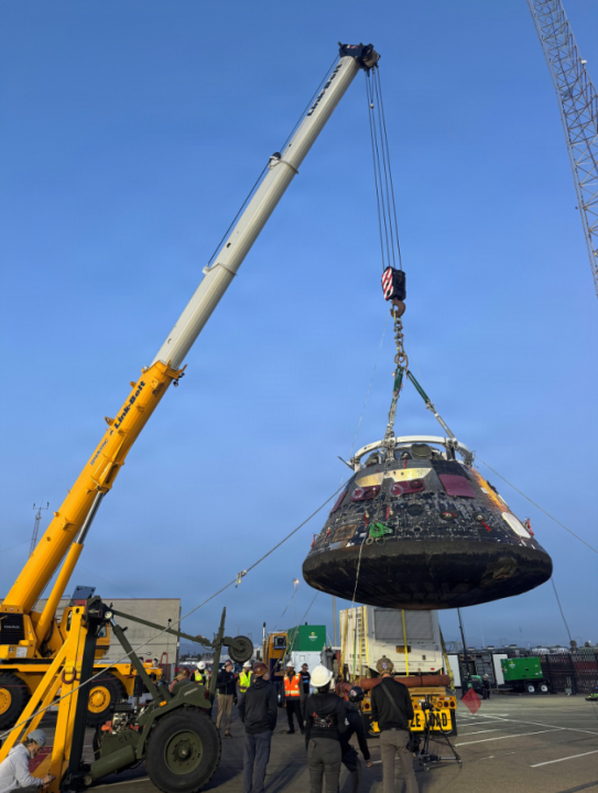 Photos: Orion spacecraft leaves San Diego for Kennedy Space Center