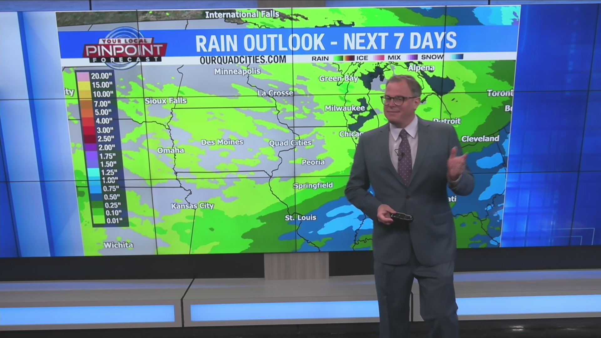 Light rain at most in Quad Cities next 7 days