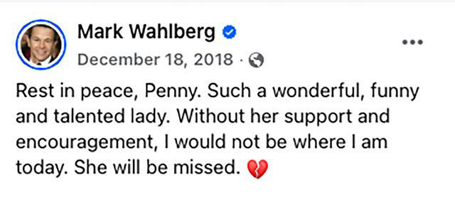 Mark Wahlberg remembers Penny Marshall's career-changing advice: 'This ...