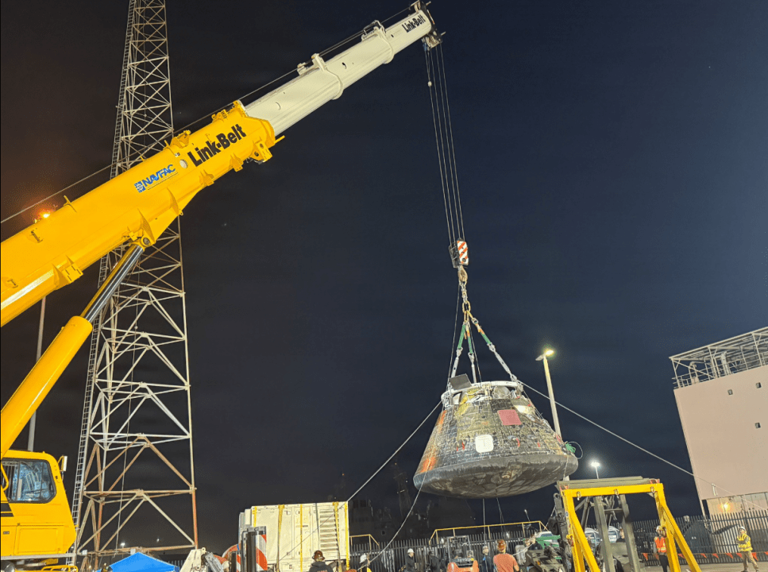 Photos: Orion spacecraft leaves San Diego for Kennedy Space Center