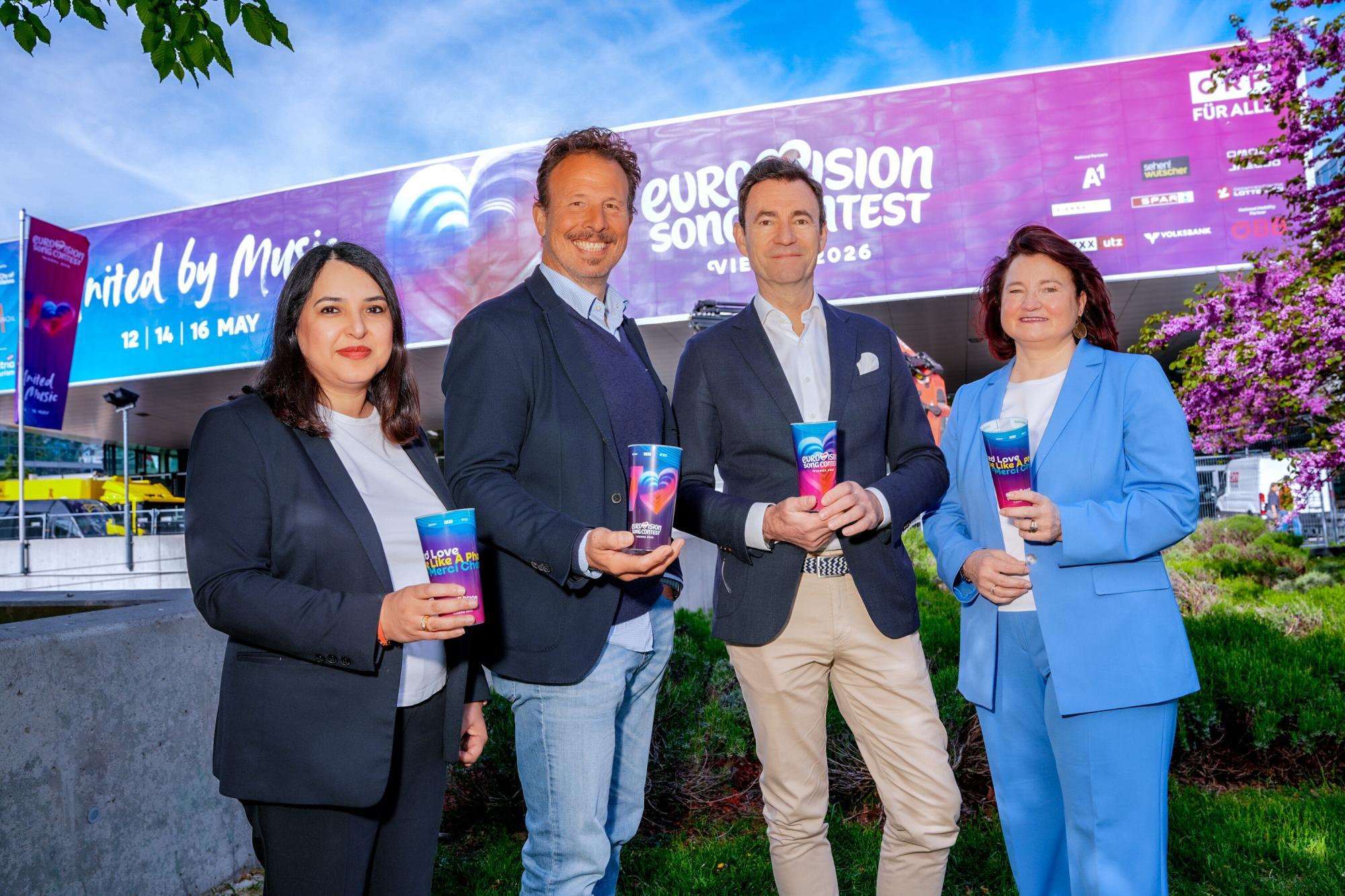 Eurovision Song Contest nutzt Becher aus Plastikmüll