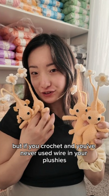 Crochet plushies with a dark twist