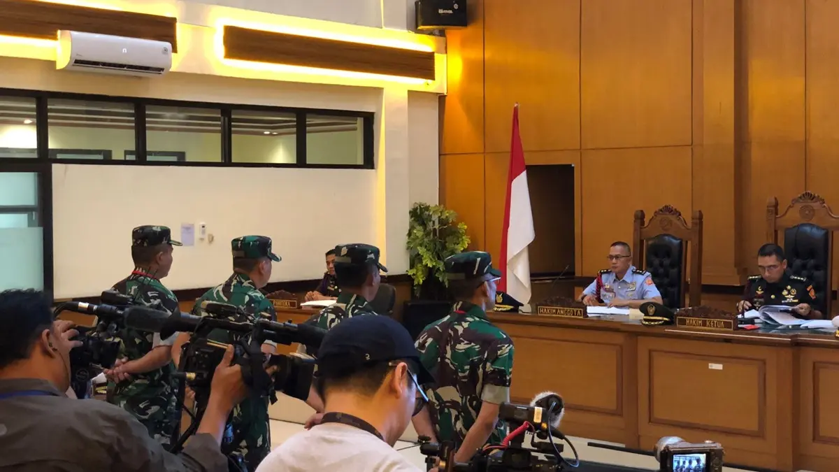 Sidang perdana perkara penyiraman air keras Andrie Yunus, 4 terdakwa hadir