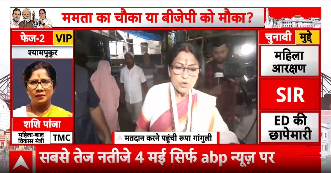 Politics: BJP’s Rupa Ganguly campaigns in Sonarpur Dakshin, appeals to ...