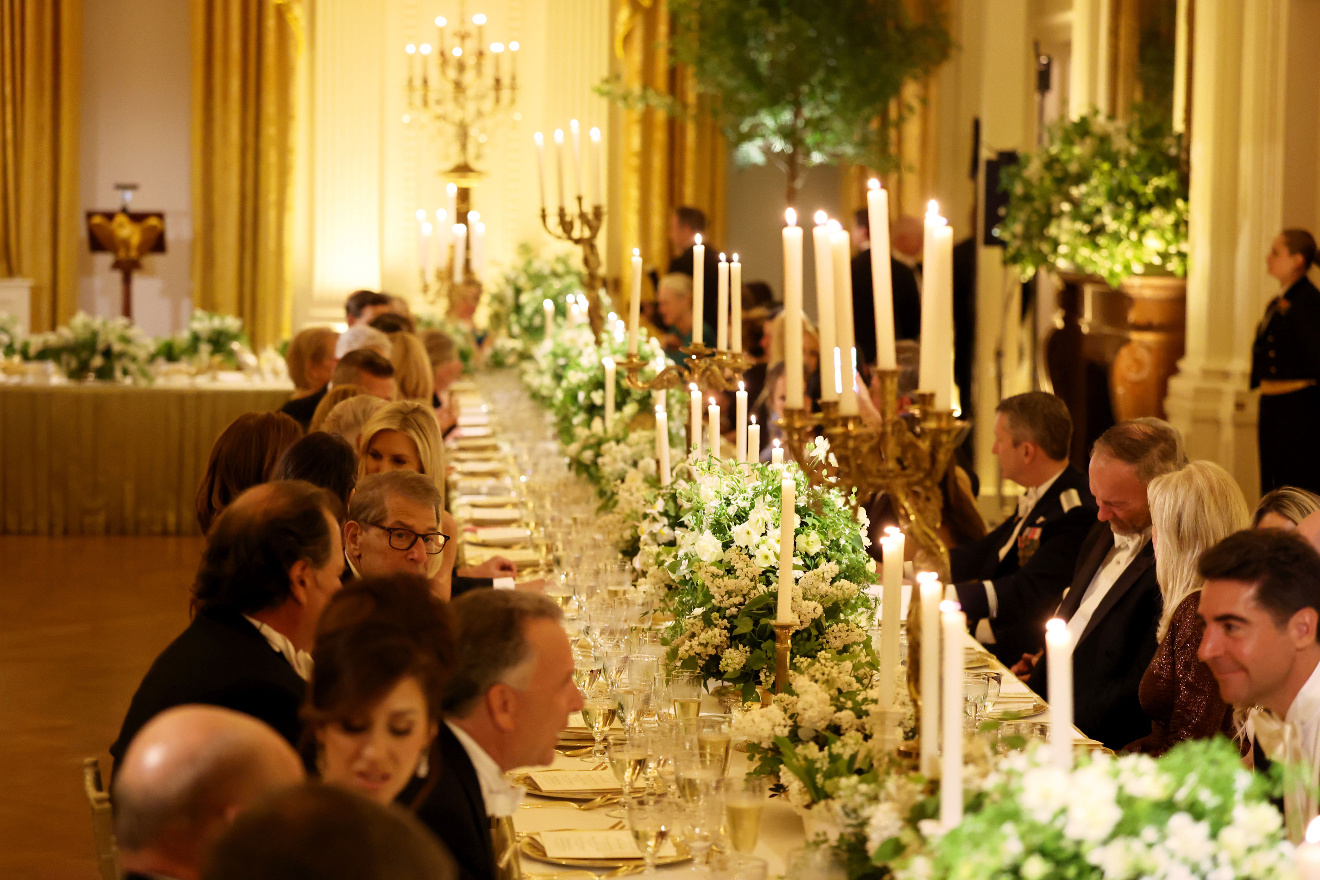 The who's who at Trump's state dinner for King Charles: Who got a seat ...