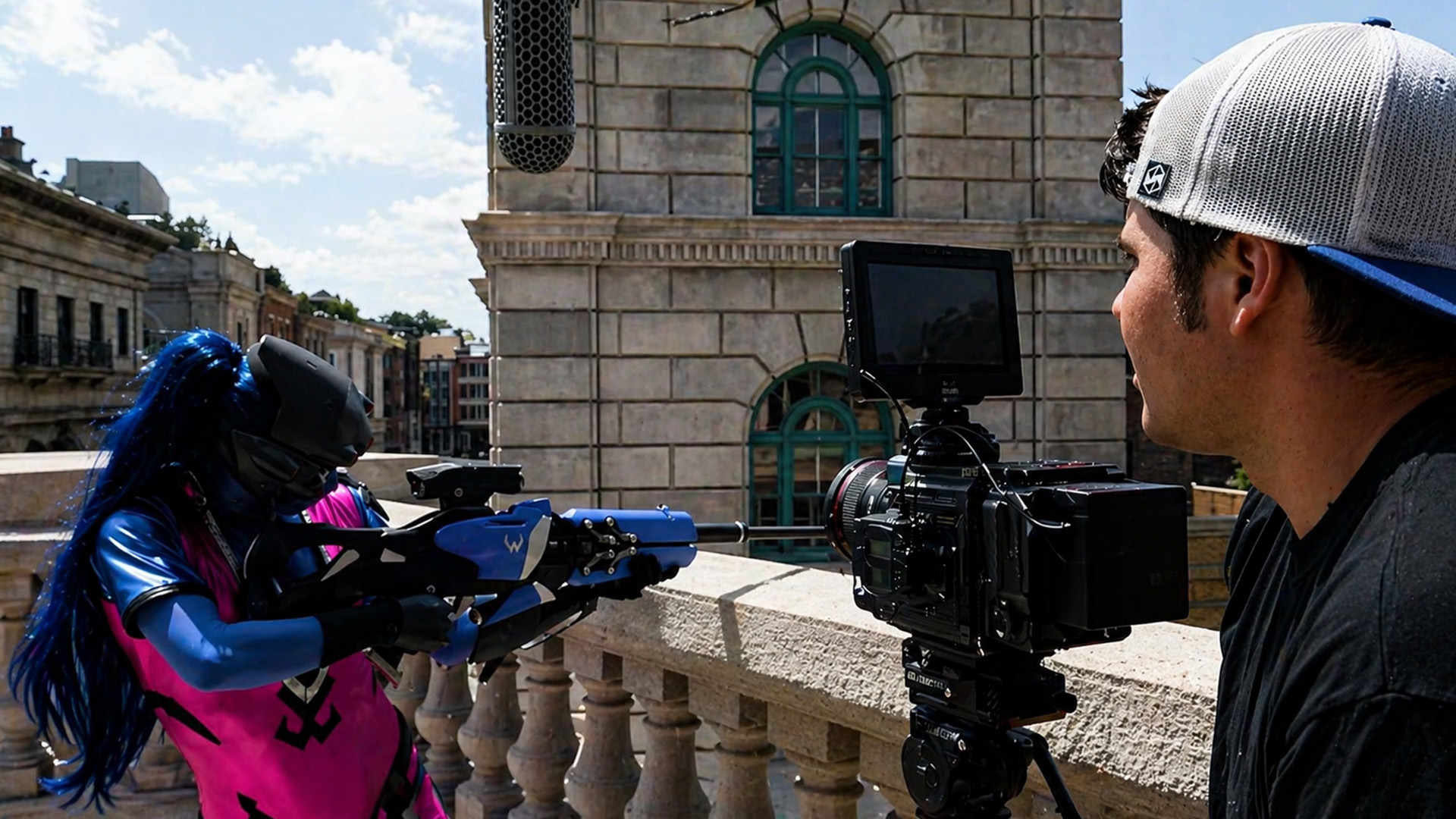 How an Overwatch scene is filmed in real life