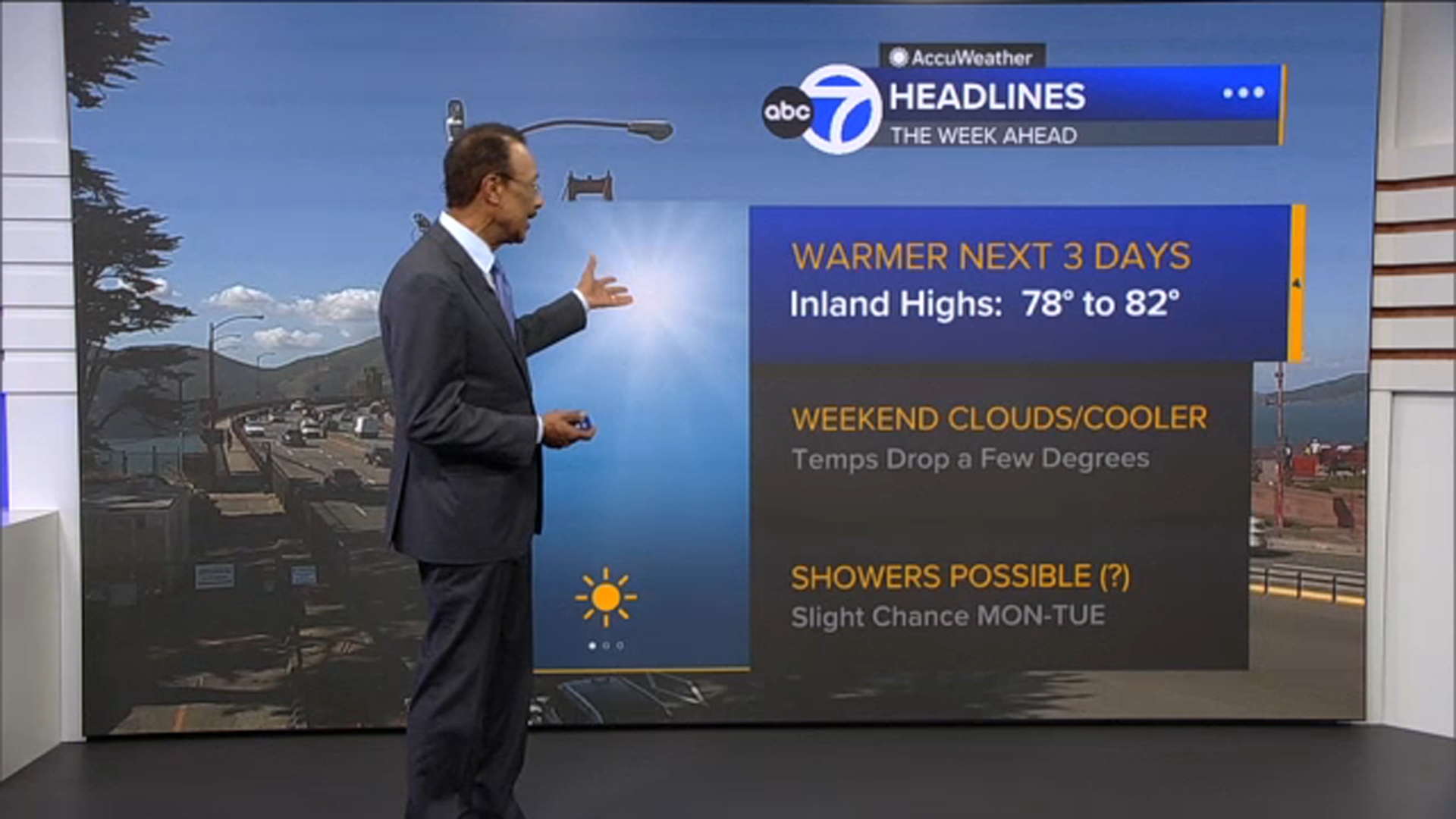 AccuWeather forecast: Clear and mild tonight
