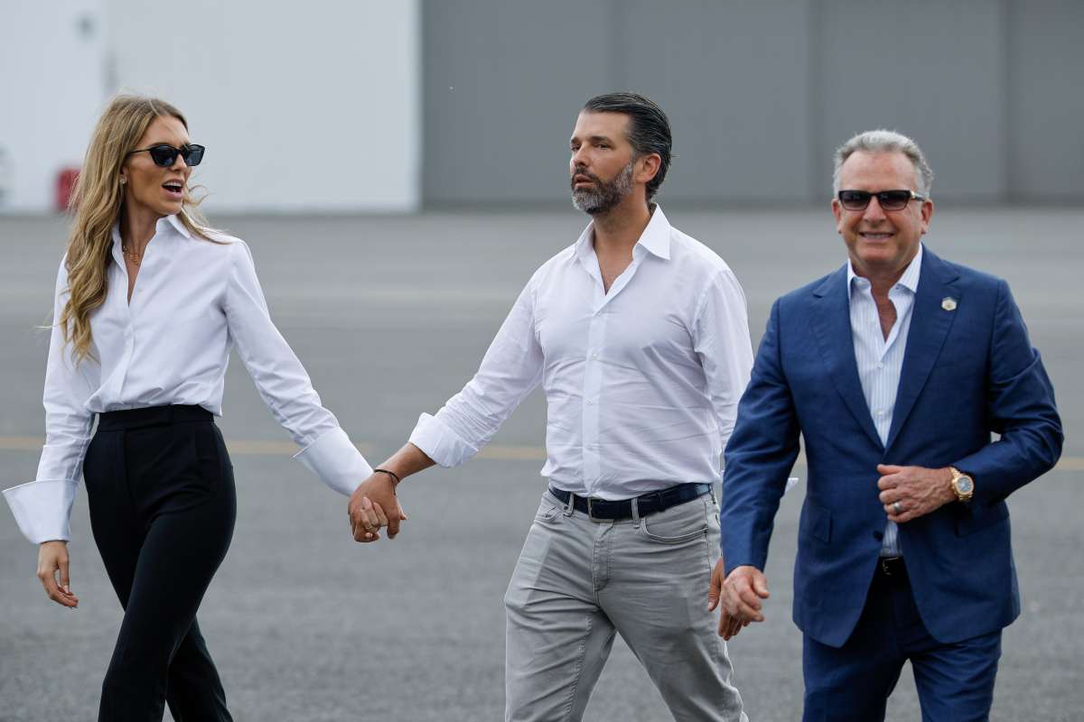 Donald Trump Jr and Bettina Anderson's wedding on hold weeks after Mar ...