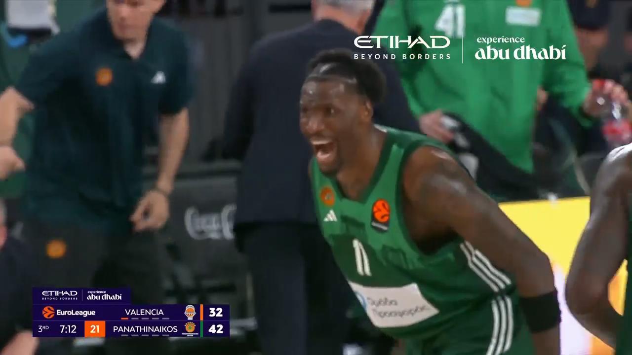 Panathinaikos edge epic match 67-68 at Valencia in Euroleague