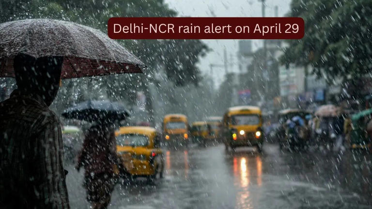 Delhi-NCR rain alert on April 29: Thunderstorms, showers bring much ...