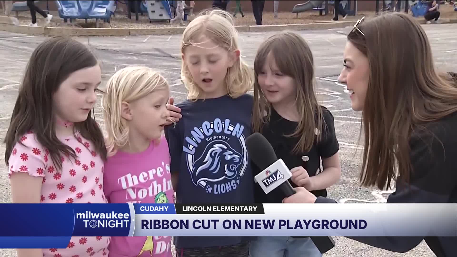 Storm Team 4's Lauren Larsen visits new Cudahy playground