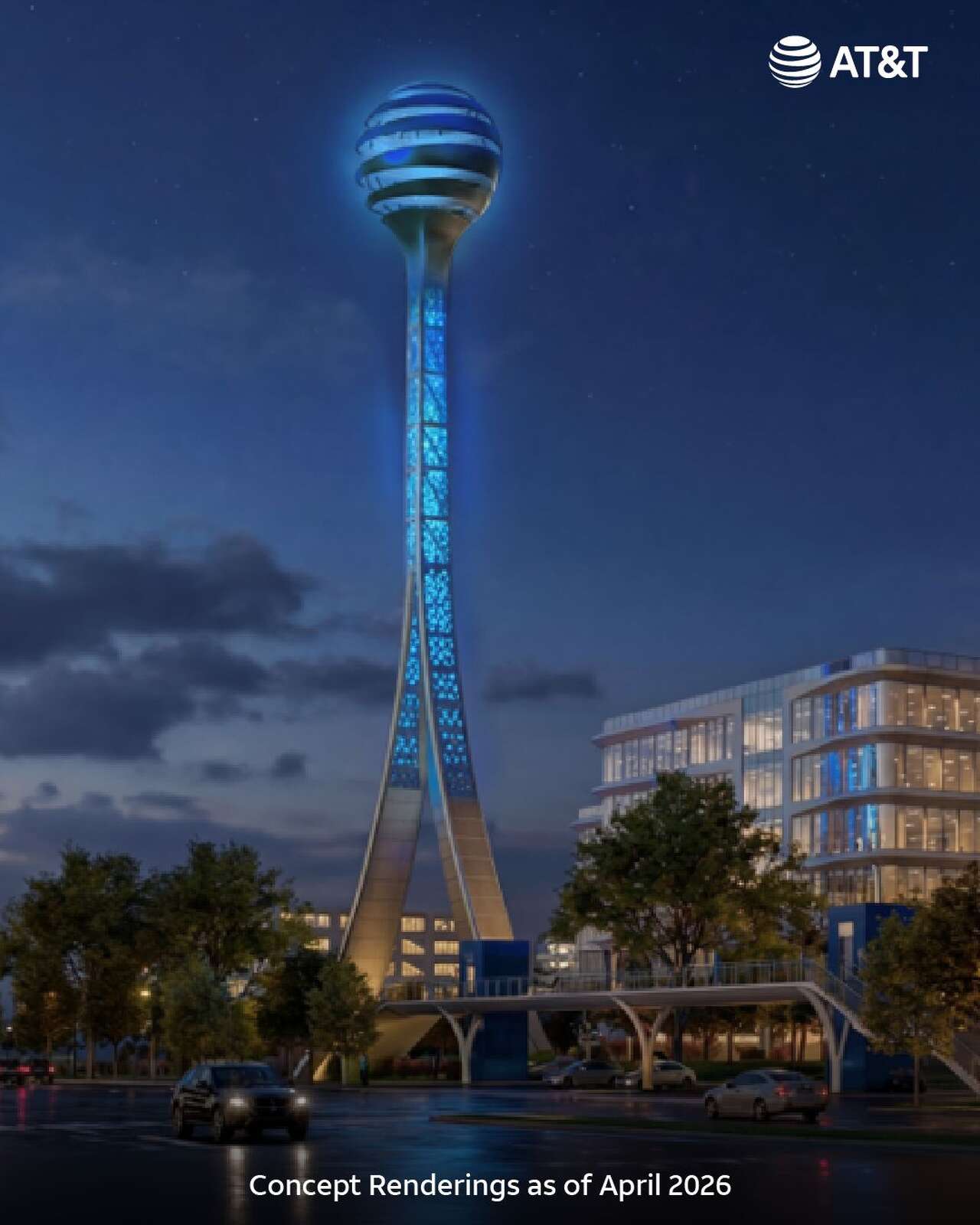 AT&T's multibillion-dollar HQ with 'mini Reunion Tower' moves forward
