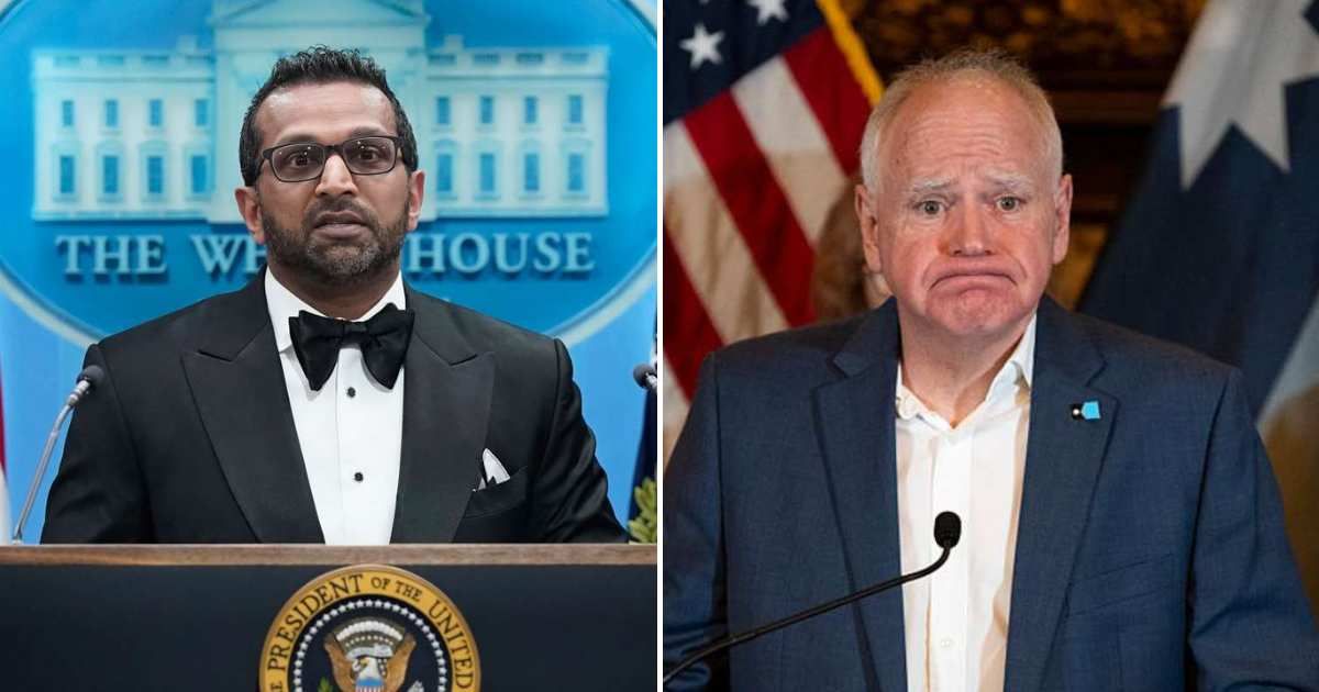 Kash Patel thrashes Tim Walz over viral tweet on Minnesota fraud raids ...