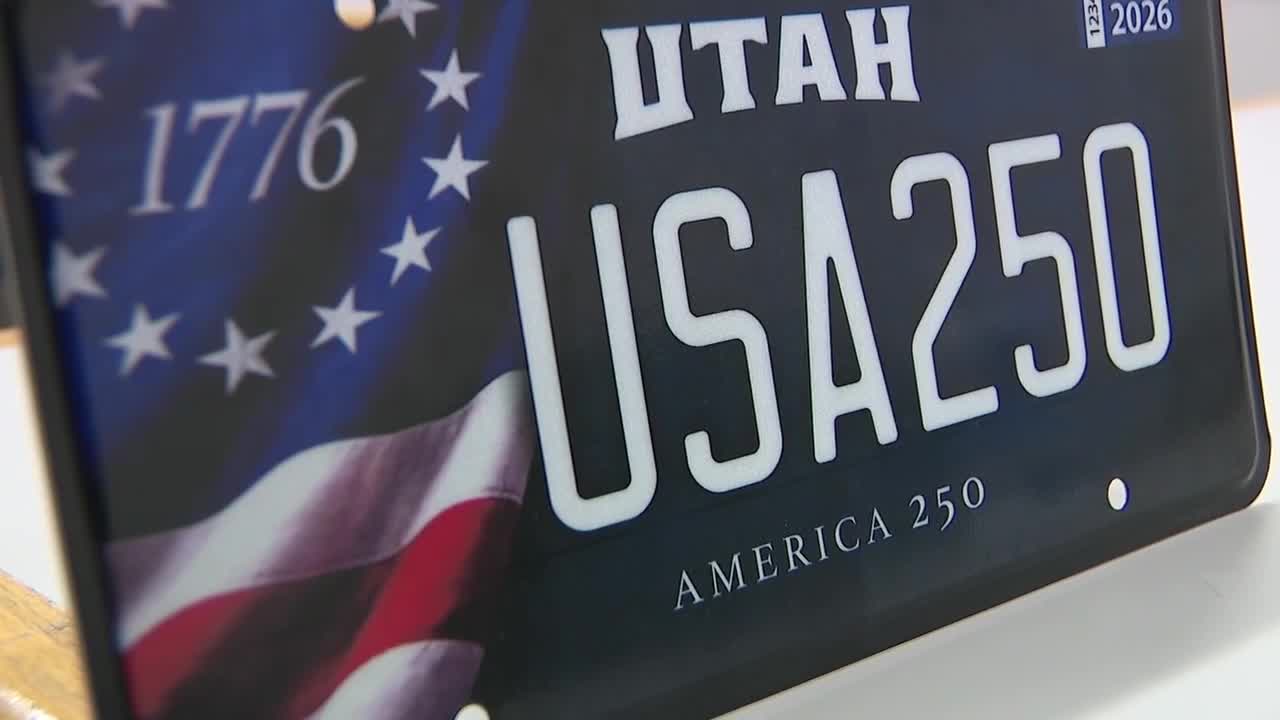 Utah unveils new 'America 250' license plate ahead of big celebration