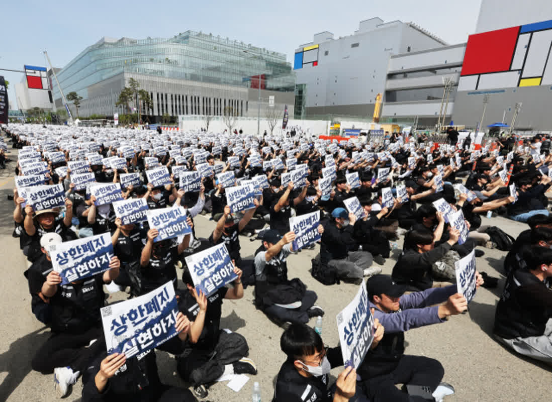 법원, 삼전 ‘노조 위법쟁의 금지’ 결정 늦으면 파업 전날 결정