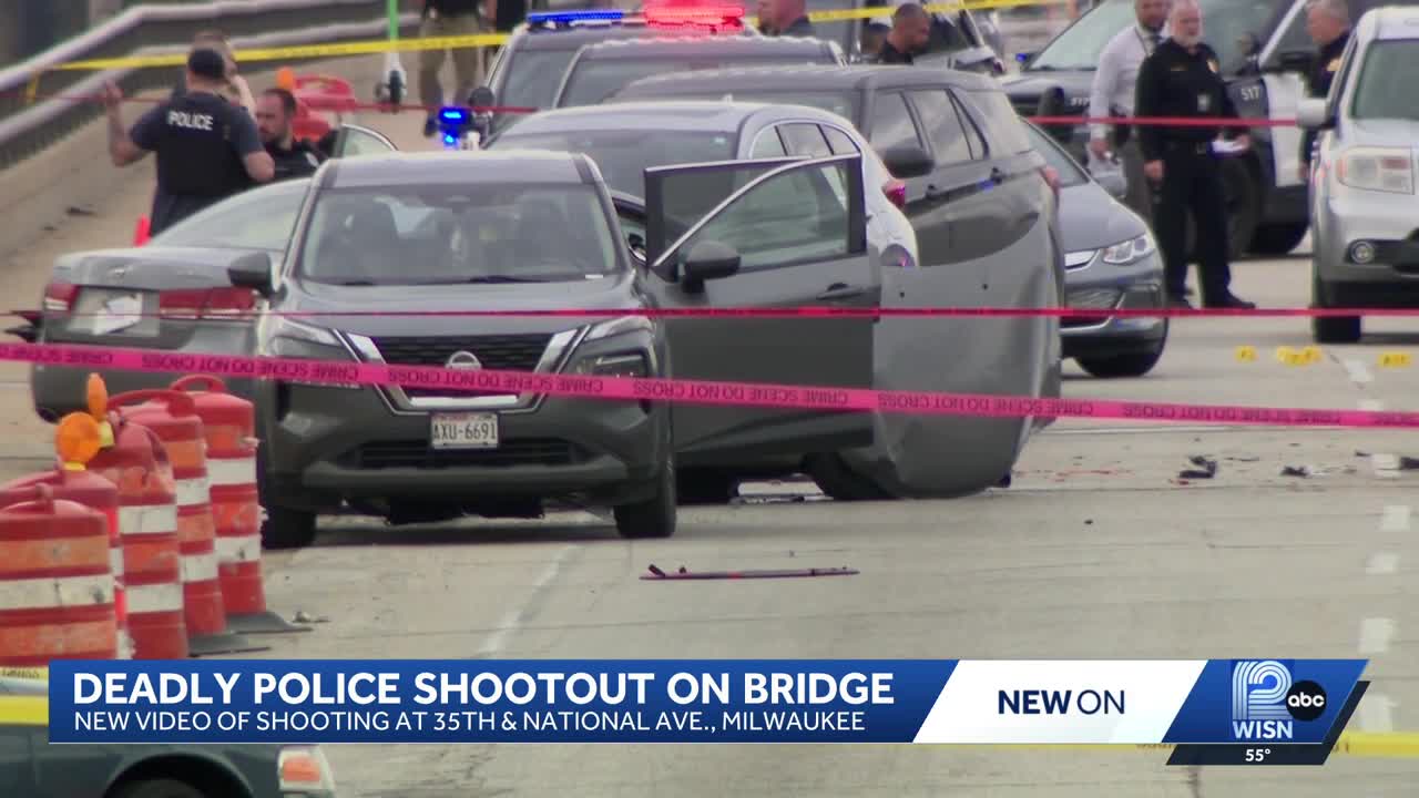 Police shootout, new video