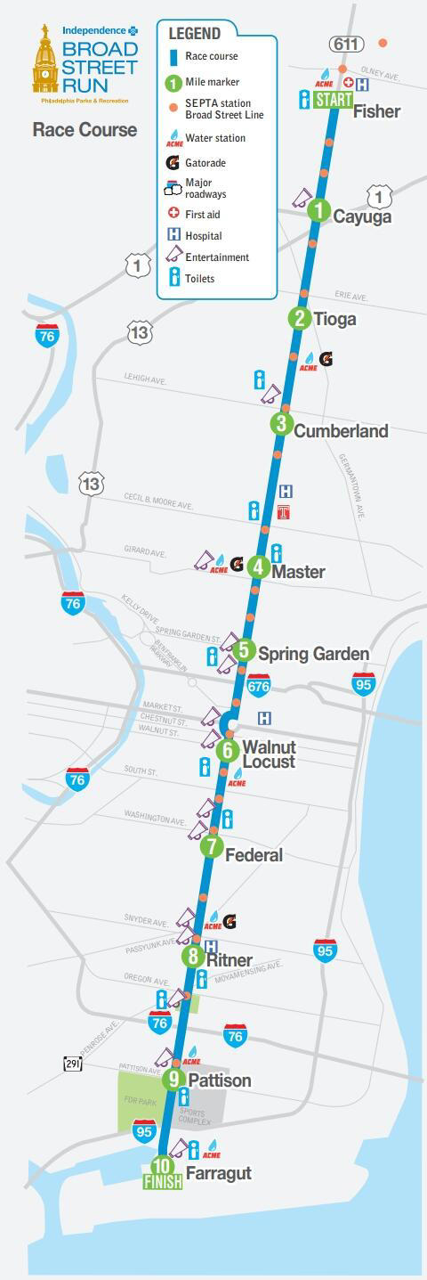 2026 Broad Street Run is Sunday in Philadelphia. See the course map ...
