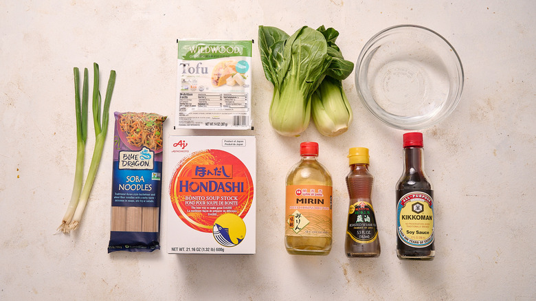 Sesame soba noodle soup recipe
