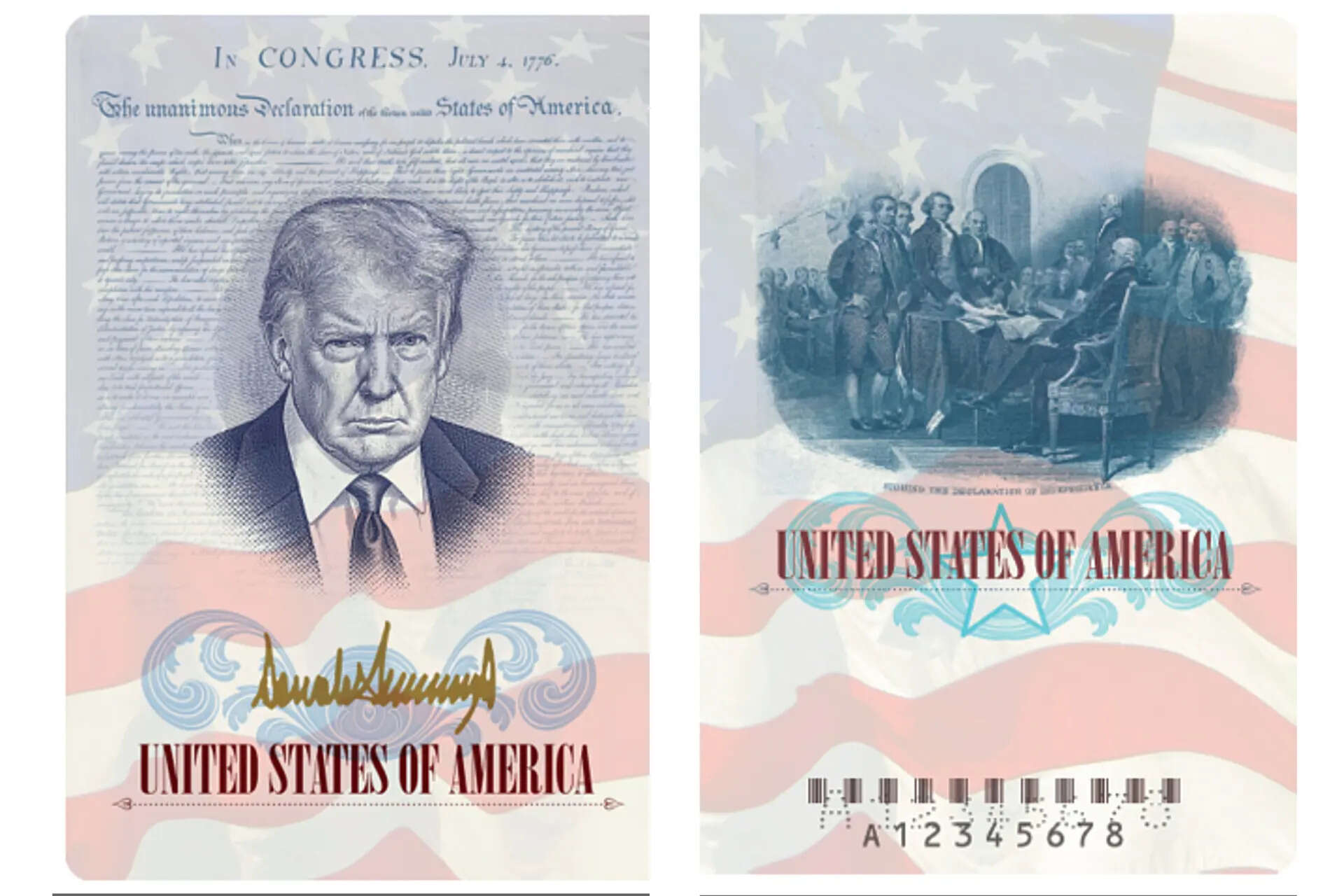 Trump set to become first living president on US passport for America’s ...