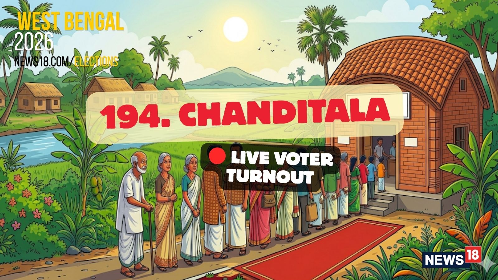 20.14% Voter Turnout At Chanditala Assembly Constituency Till 9:00AM