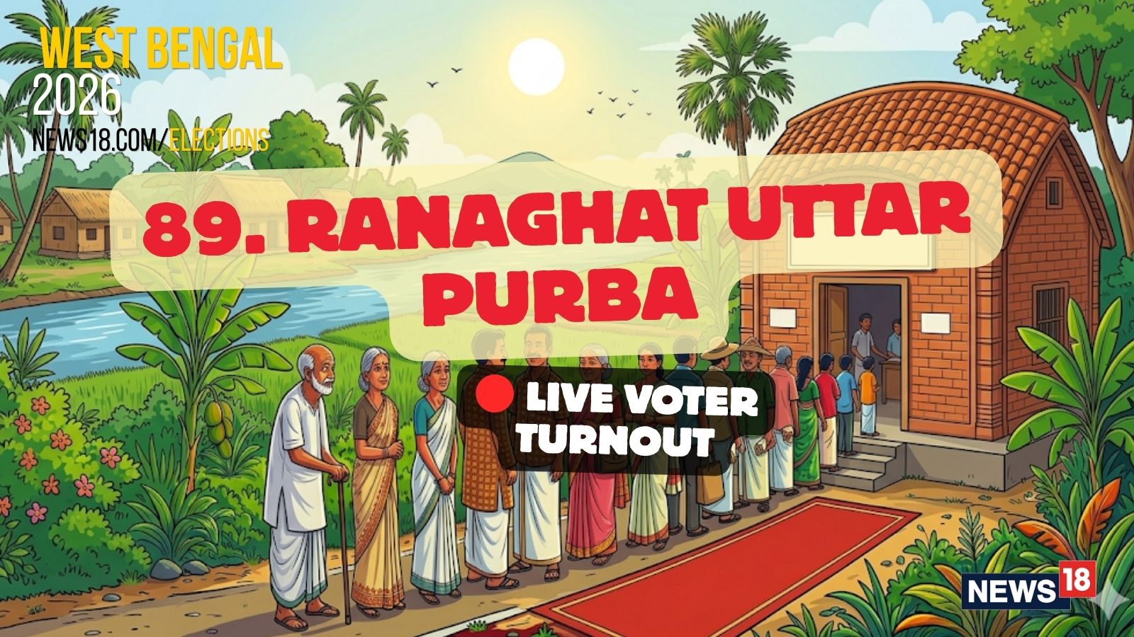 18.16% Voter Turnout At Ranaghat Uttar Purba Assembly Constituency Till ...