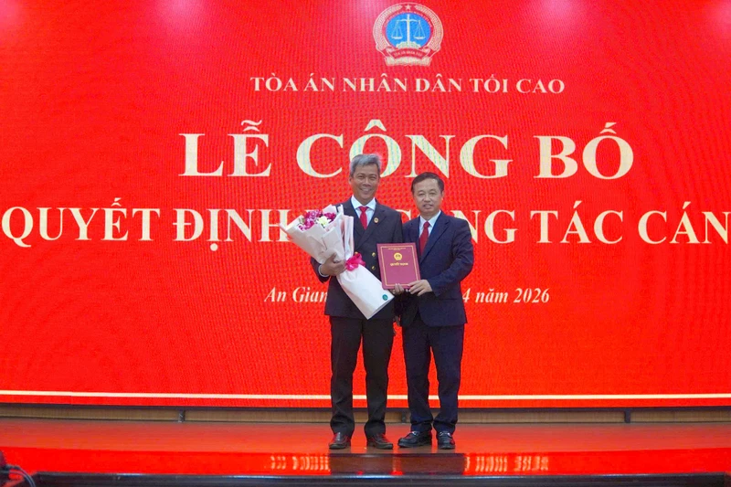 Điều động, bổ nhiệm Chánh án TAND tỉnh An Giang