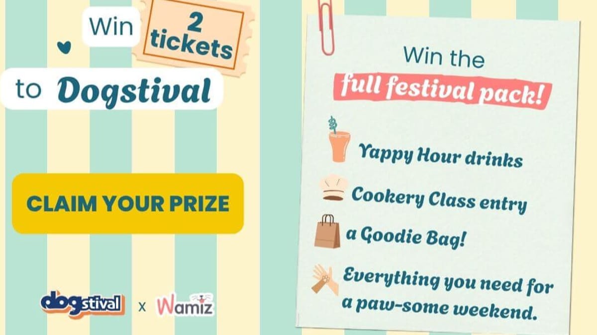 Win tickets to Dogstival 2026 with Wamiz’s exciting spring giveaway