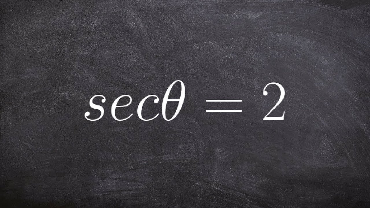 Evaluate the six trig functions using a right triangle and secant of theta