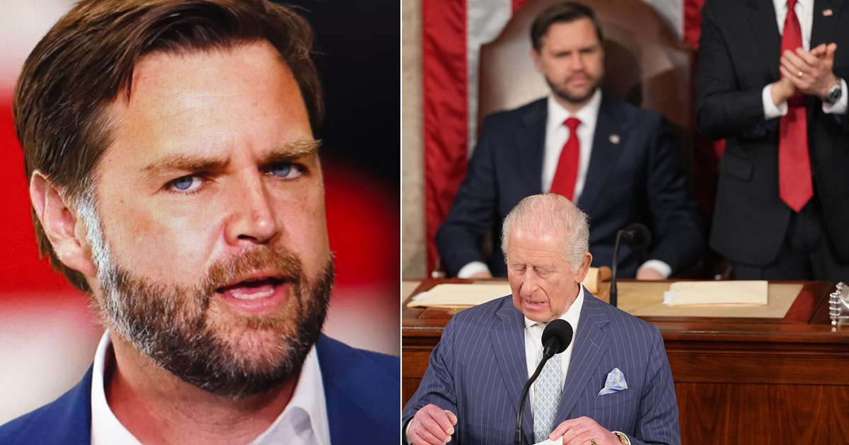 JD Vance vägrade klappa händerna när kung Charles höll tal om Ukraina