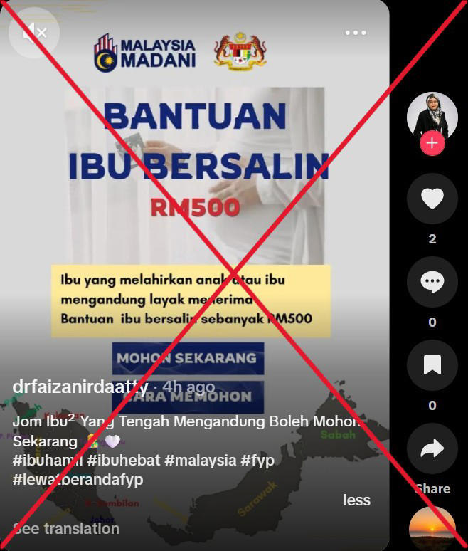 Phishing scam targeting expectant women masquerades as Malaysian GOVT ...
