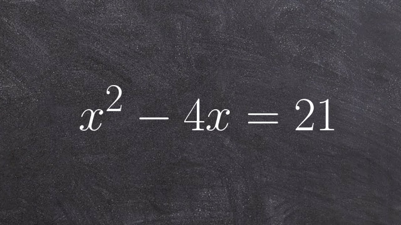 Learn how to solve a quadratic equation by factoring