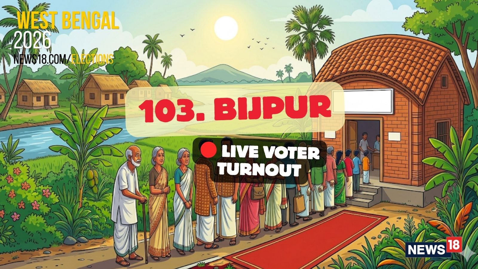 19.11% Voter Turnout At Bijpur Assembly Constituency Till 9:00AM