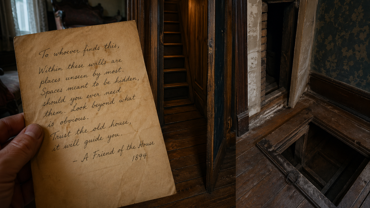 Mysterious letter reveals secret spaces in 130-year-old home